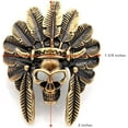 Skull Concho Screw Back Tribal Chief Head Conchos Leathercraft 2pcs 1-3 ...