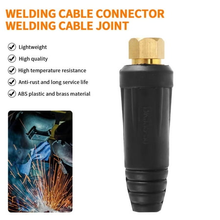 Welding Cable Connector Set Black Plastic and Brass Welding Cable Joint ...