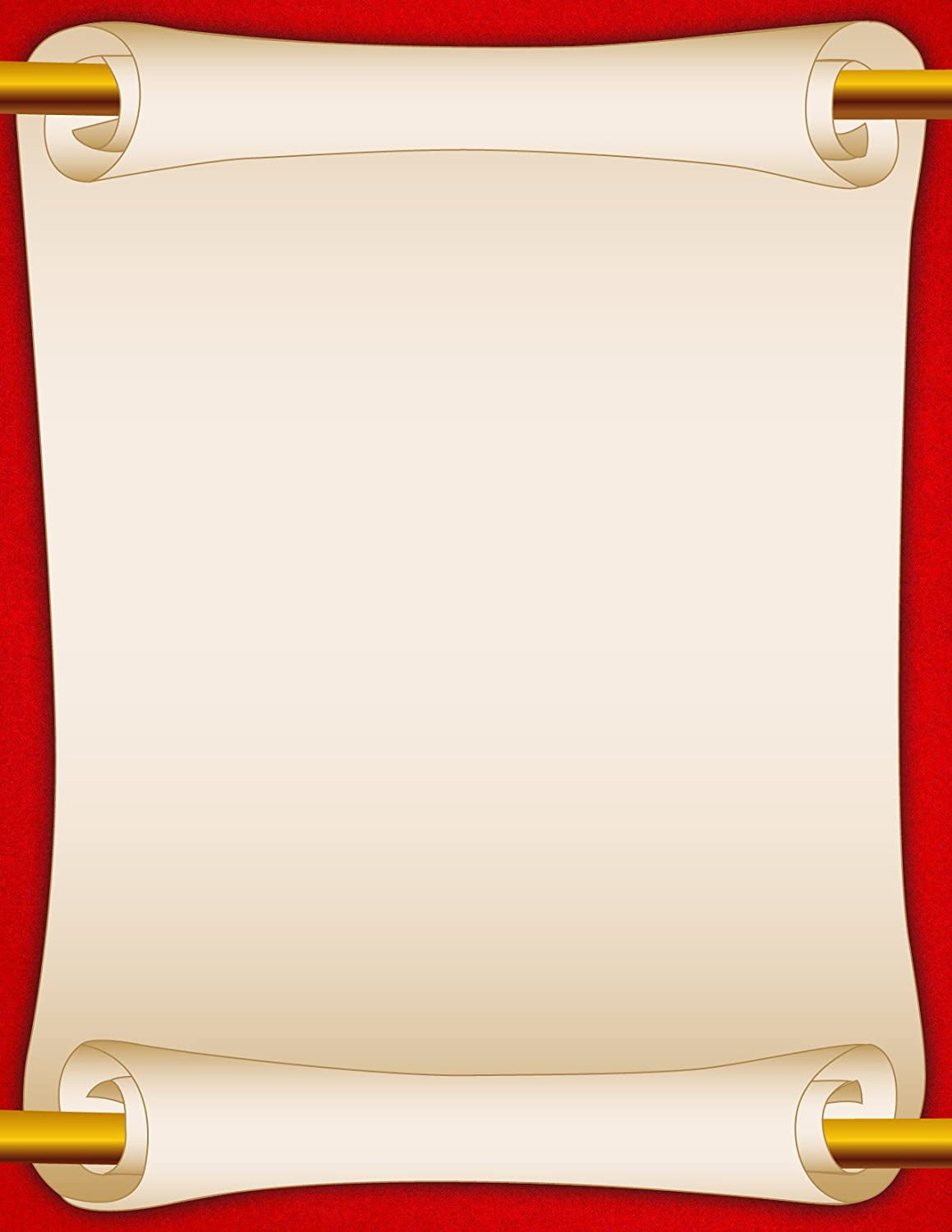 Geographics Red Scroll, FSC Mix, Letterhead, 8.5x11, Pack of 25 (49900 ...