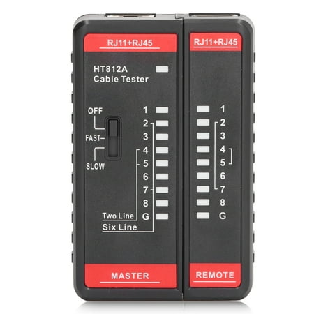 Telephone Line Test Tool, RJ11 RJ45 Cable Tester Battery Powered For ...