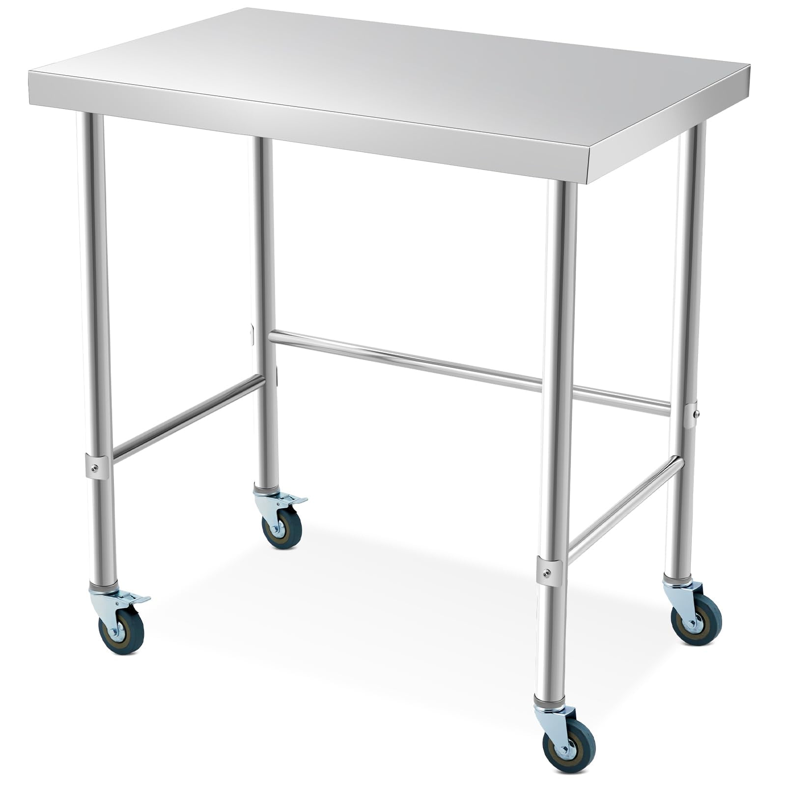 Table en Acier Inoxydable pour Préparation et Travail, Table de Travail ...