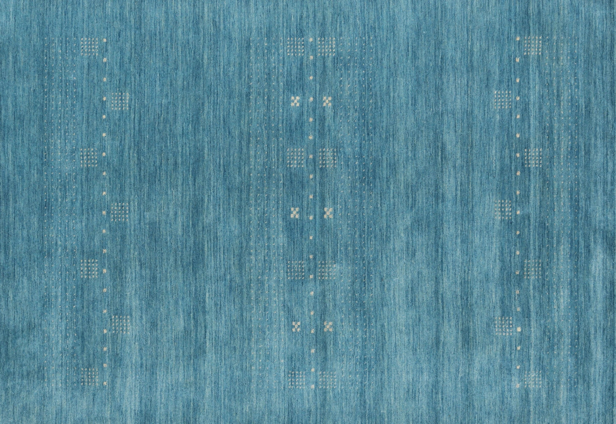Ahgly Company Indoor Rectangle Contemporary Blue Ivy Blue Abstract Area ...