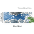 Cloud Sky Mouse Pad 35.4 x 15.8 Inches Rubber Desk Mat with Crescent ...