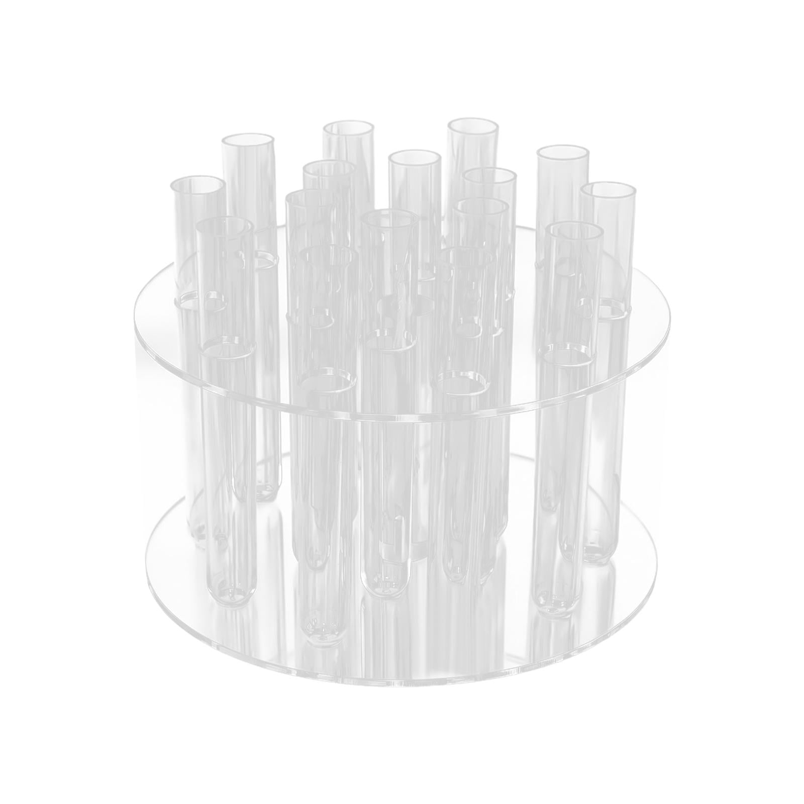 Plant Holder Flower Pot Equipment Clear with 15 Pieces Test Tube ...