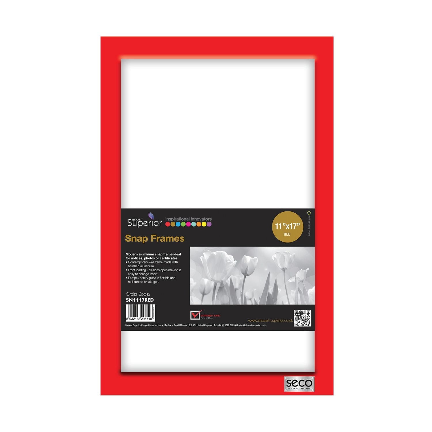 Click here for Seco Snap Poster Frame Case  11 X 17 Inches  Red 1... prices