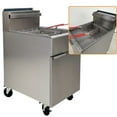Elite Kitchen Supply 70 lbs Commercial Dual Tank Propane Deep Fryer NSF ...