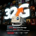 XGODY N6 Pro 1080P Netflix Licensed 700 ANSI Smart Projector with Wifi ...