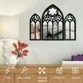 NUAHRHY 9pcs Wall Arch Mirrors Set Gothic Wall Mirror Decor Cathedral ...