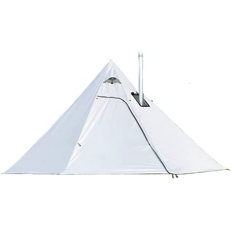 Tipi Hot Tent with Fire Retardant Stove Jack for Flue Pipes, 2~3 Person ...