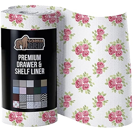 Gorilla Grip Smooth Surfaced Top Slip Resistant Drawer and Shelf Liner ...