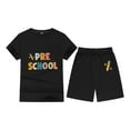 MUXiin Toddler Girl Summer Outfits 3-4t Bow Shorts Sleeve Sports Sets ...