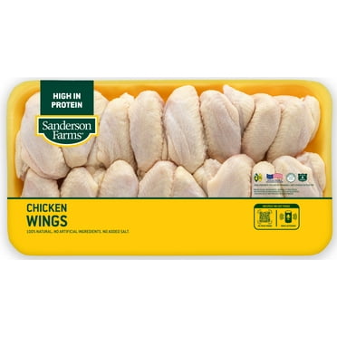Pierce Chicken Seasoned Large Gourmet Chicken Wings, 1st and 2nd Joint ...