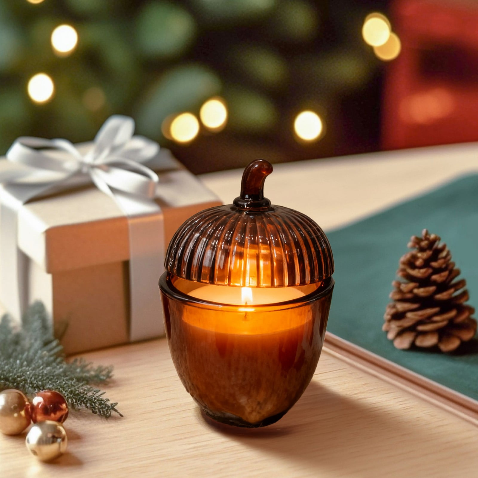 Click here for Blaxill Hazelnut-Shaped Glass Jar Scented Candle A... prices