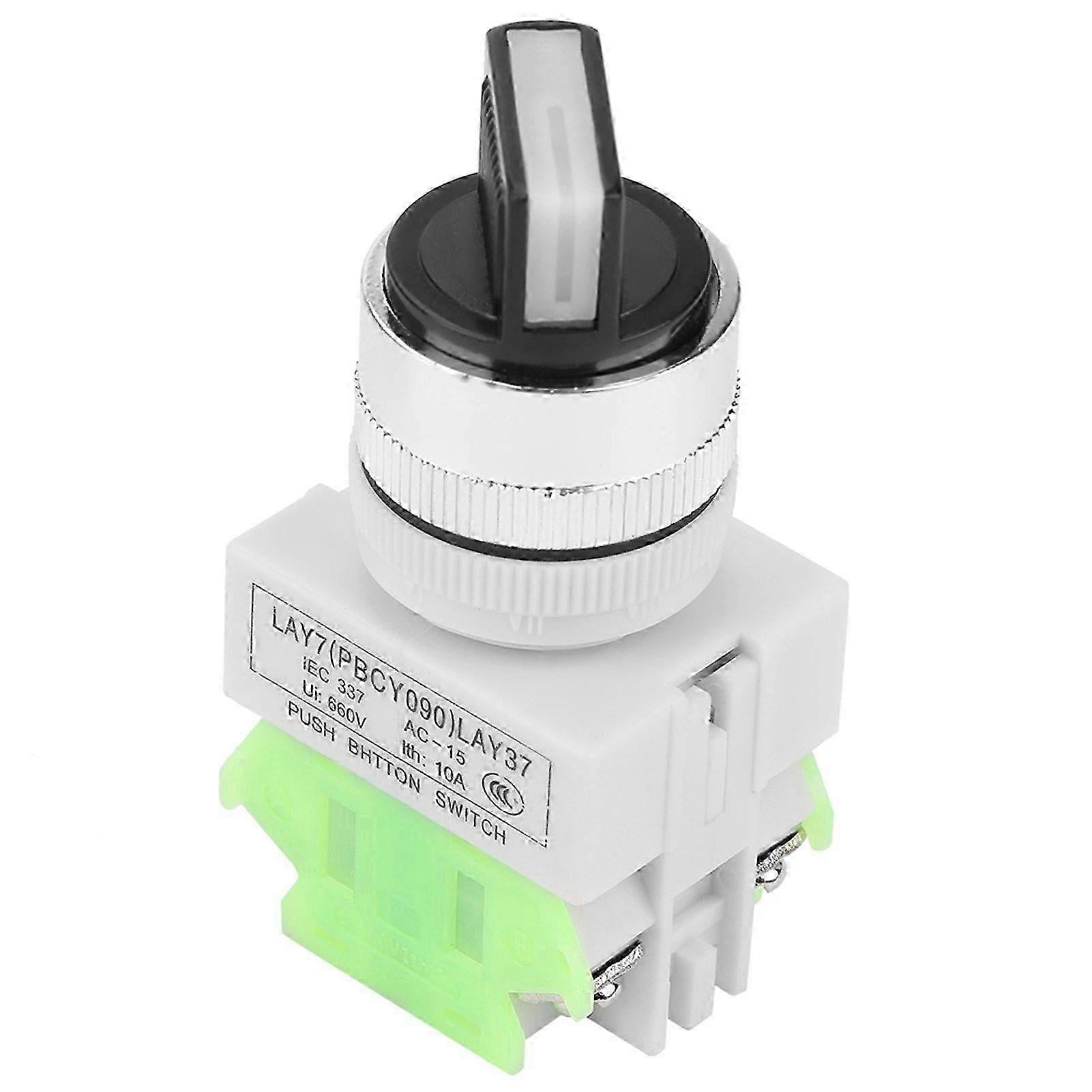 3 Position Maintained Selector Self Locking Rotary Switch LAY37-20X/31 ...