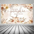 Autumn Boho Pumpkin Baby Shower Banner A Little Pumpkin is On The Way ...