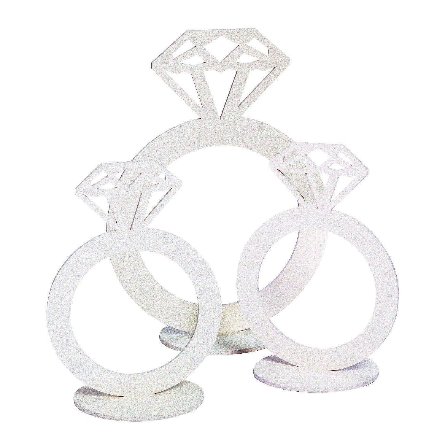 Diamond Ring Centerpiece 3Pc - Party Decor - 3 Pieces - Walmart.com