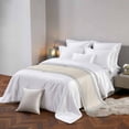 Blue Striped Bed Runner Twin Size Simple Stripes Vintage Linen Texture ...