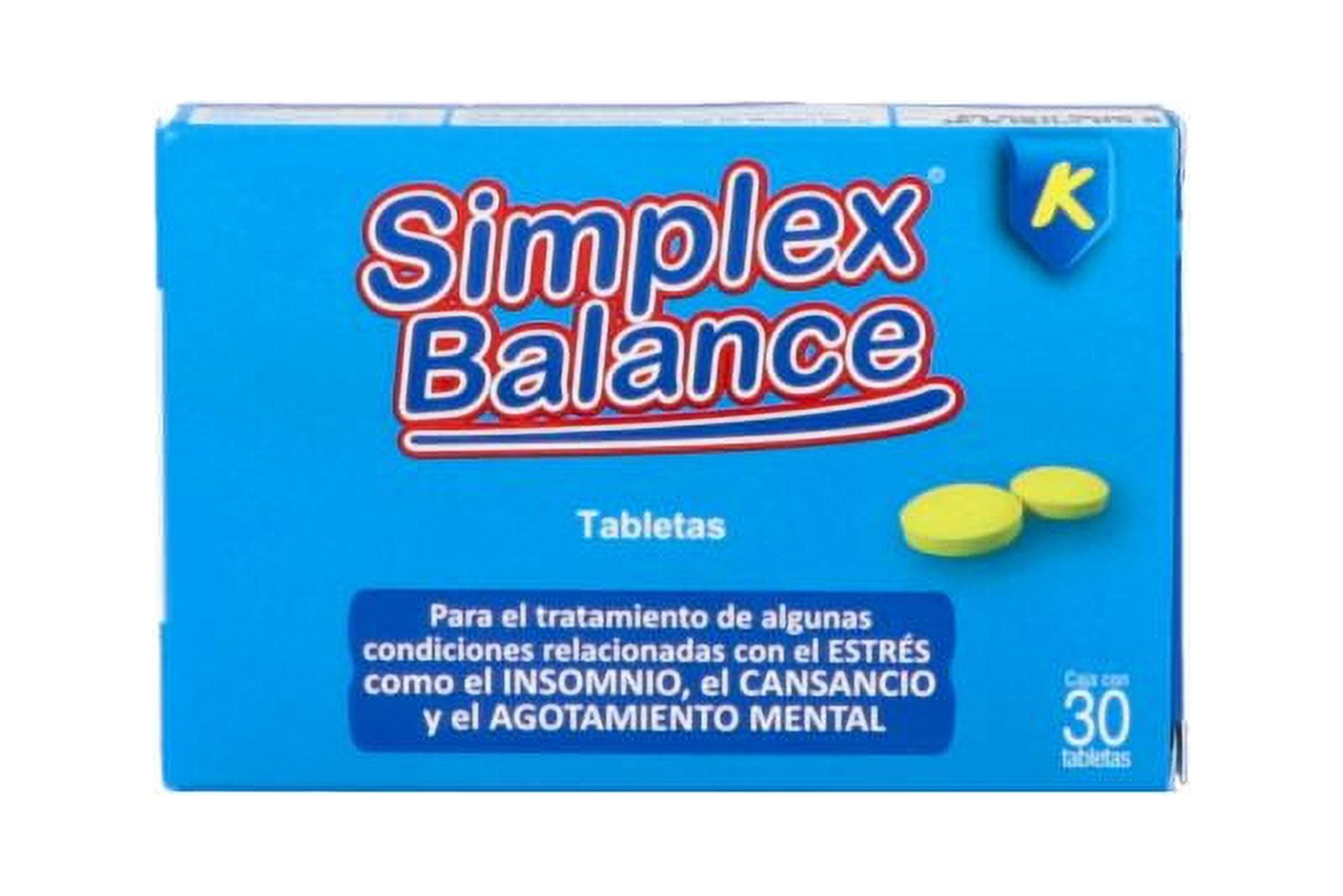 Simplex Balance Caja Con 30 Tabletas Simplex SOLUCION | Walmart en línea