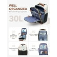 Rolling Backpack for Women, Large Travel Backpack with Wheels Carry on ...