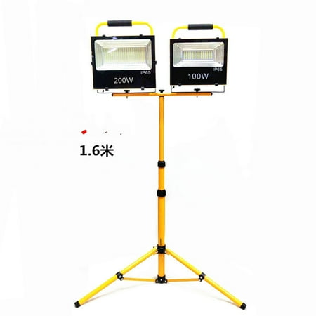 LED construction site spotlight with height adjustable bracket for ...