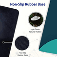 Abstract Wave Design Mouse Pad 31.5 x 11.82 Inches Rubber Desk Mat for ...