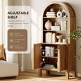 4-In-1 71"H Tall Kitchen Pantry Storage Cabinet,126"W Large Mid-Century ...