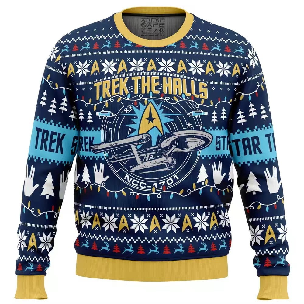 Click here for Wdaidj Captain Picard Star Trek Ugly Christmas Swe... prices
