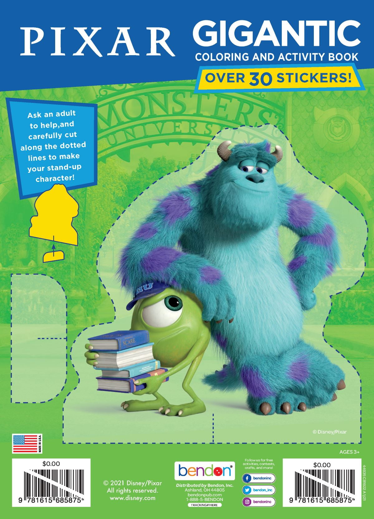 Pixar 192 Page Coloring and Activity Book - Walmart.com