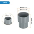 2 Pcs UPVC Reducer Pipe Fitting, 40x32mm PVC Pipe Coupling Adapter ...