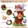 13 pieces of hide and seek dog toy set, puppy chew sound plush toys ...
