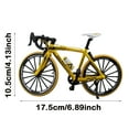 STROLA Action Figures,Alloy Racing Bicycle Toy 1:10 Ornaments Mini Bike ...