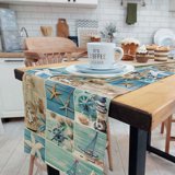 Coastal Table Runner, Summer Table Runner, beach Linen Table Runners ...