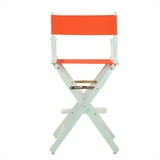 "30" Director's Chair White Frame-Orange Canvas" - Walmart.com