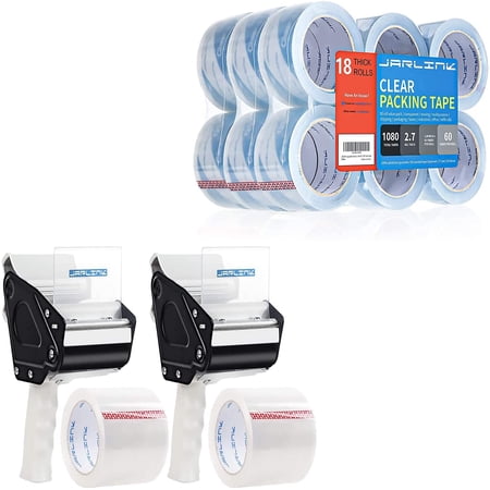 HUACA 2 Dispenser Guns with 2 Rolls Tape Bundle with Clear Packing Tape ...
