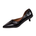 PiGOGI Women Plus Size Pointed Toe Low Cut High Heels Sandals Elegant ...
