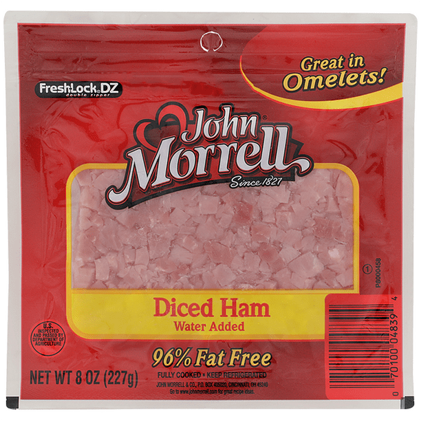 John Morrell Diced Ham, 8 oz - Walmart.com - Walmart.com