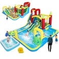 Mintazer 11-in-1 Inflatable Bounce House with Dry and Wet Slides, Large ...