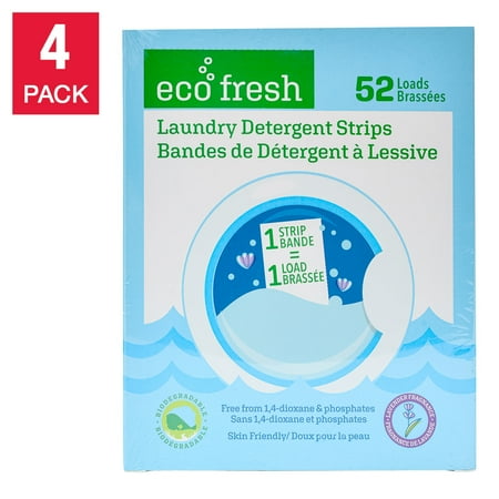 EcoFresh Laundry Detergent Strips, Lavender Scent, 52 Loads x 4 packs | Walmart Canada