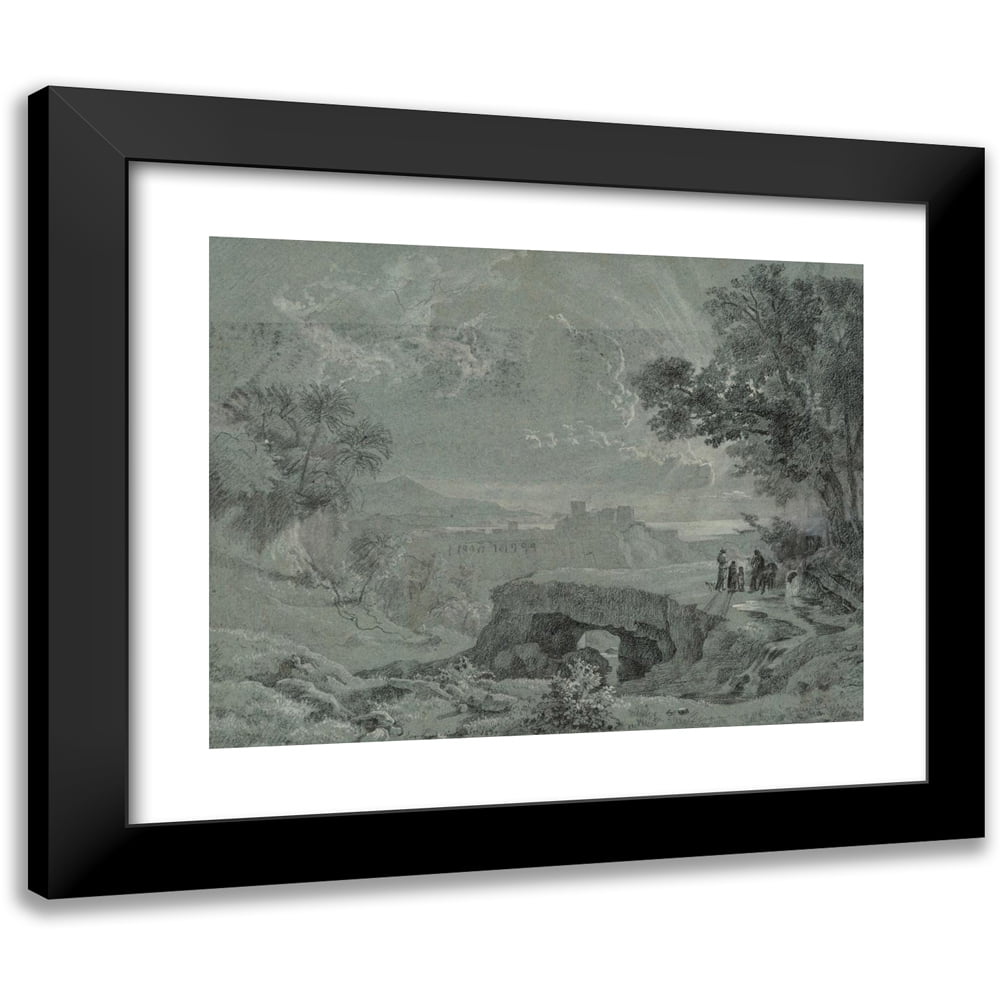 Eugenio Landesio 24x20 Black Modern Framed Museum Art Print Titled ...