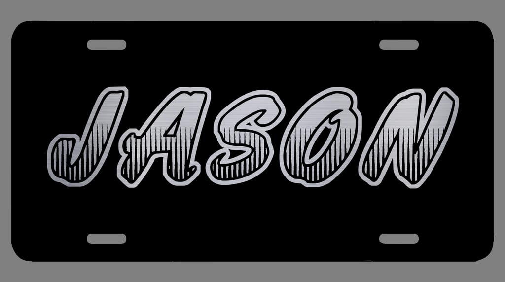 Jason Name Etched Style License Plate Tag Vanity Novelty Metal | Etched ...