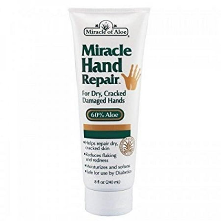 Miracle of Aloe Hand Repair Cream 8 oz. 60% UltraAloe - Walmart.com