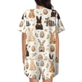 Easter Bunny Pattern Women’S Short-Sleeved Pyjama Set Round-Neck ...