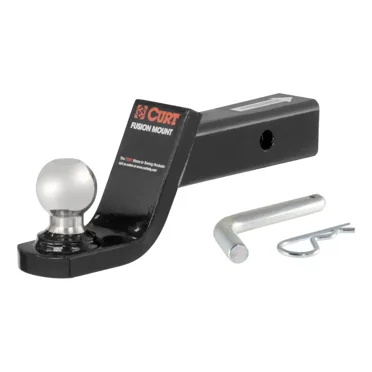 CURT Mfg 48012 Front Mount Hitch Receiver-Mount Ball & Pintle ...