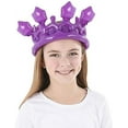 12 Pack- Colorful Inflatable Crowns - Size Kids/Small Adults. Princess ...