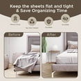 4-Count Bed Sheet Holder Straps with Lock Strips - Keep Sheets Tight ...