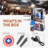 10.75" Marvel Avengers Captain America Flying Figure Helicopter ...