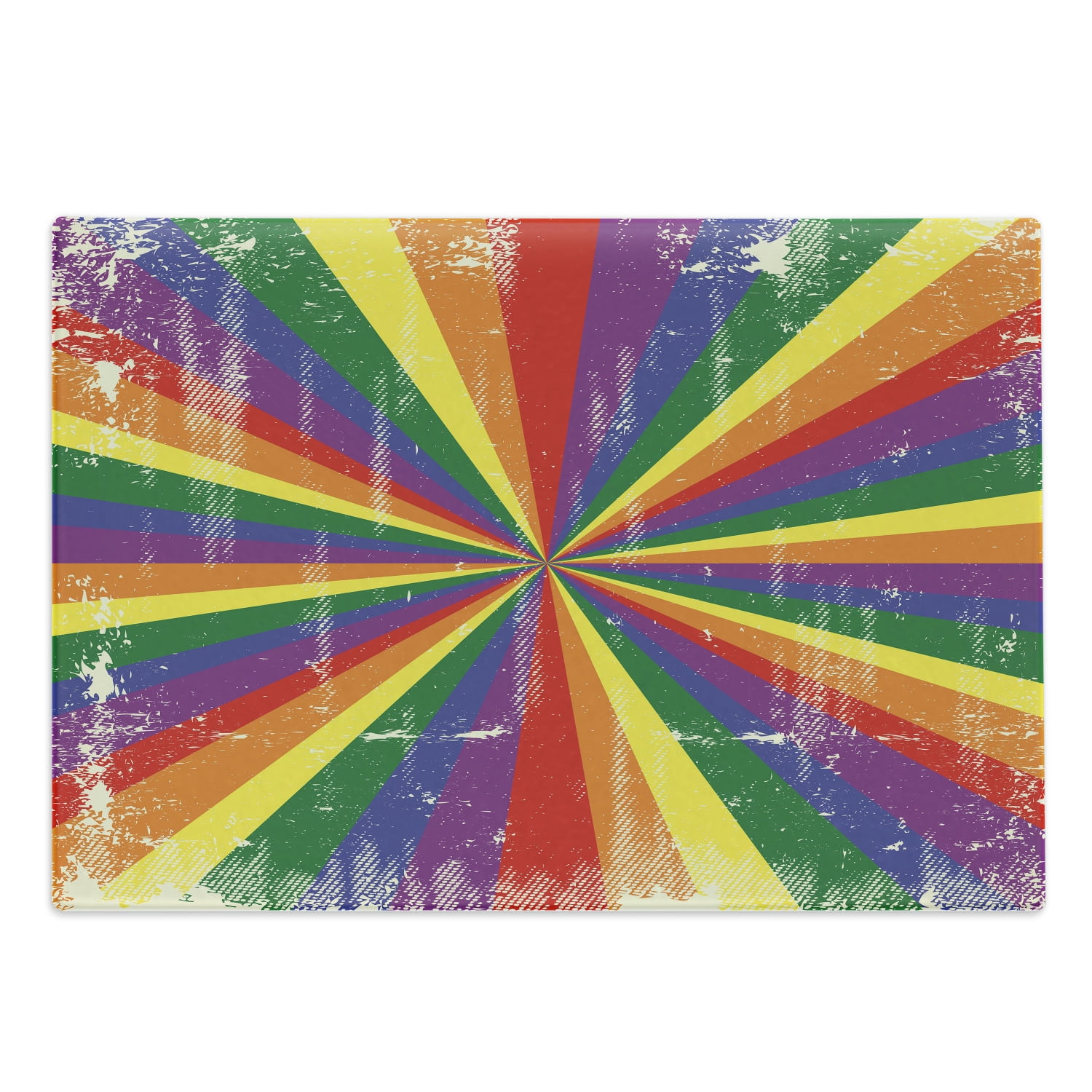 Pride Cutting Board, Radial Vintage Style Scratched Backdrop for ...