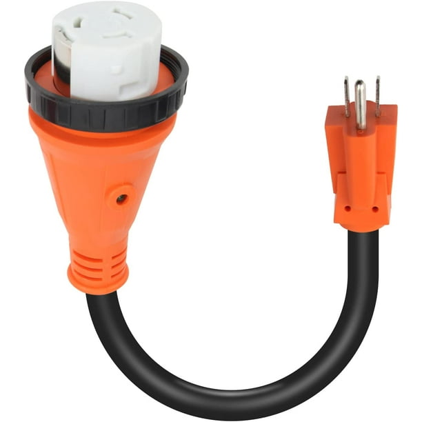 OPL5 15A Male to 50A Female Twist locking Connector RV Adapter Cord ...