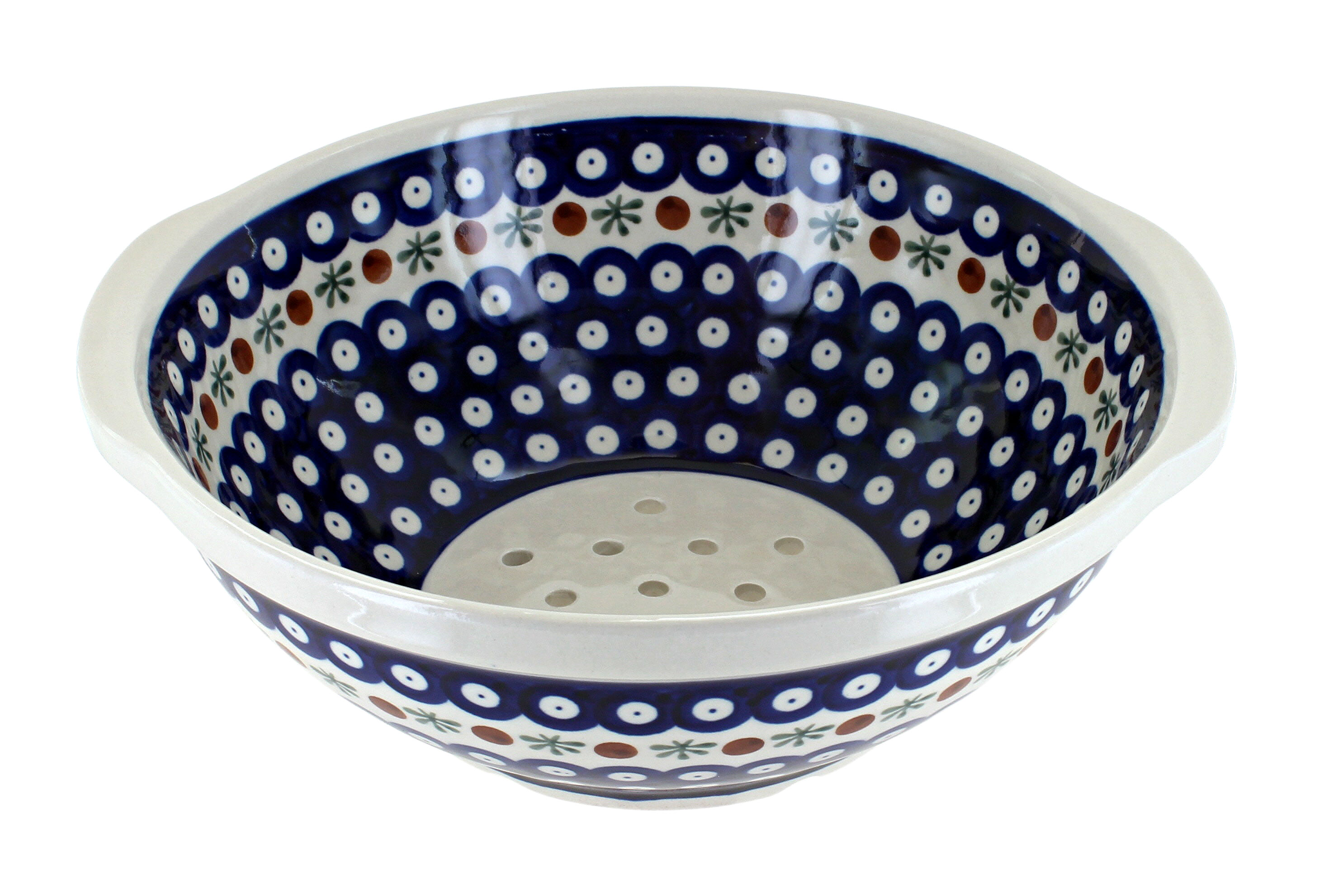 Blue Rose Polish Pottery Nature Colander - Walmart.com