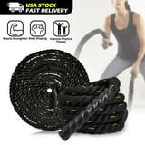 Battle Ropes 1.5 inch 30 ft - Polyester Workout Rope Heavy for Home ...